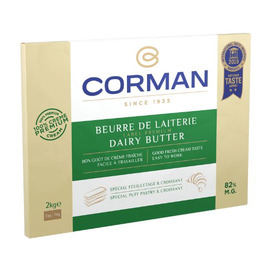 Corman | Patisserie Butter Sheets 82% 5x2kg – BFP