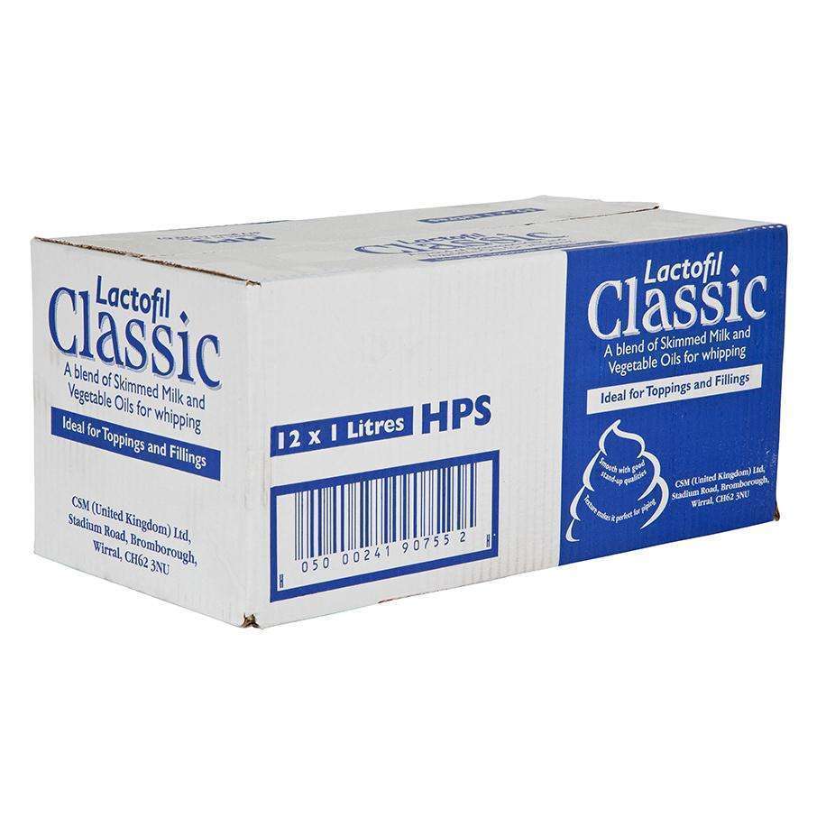 CSM | Lactofil Classic | UHT Sweetened Vegetable Fat Cream | 12 x 1L – BFP